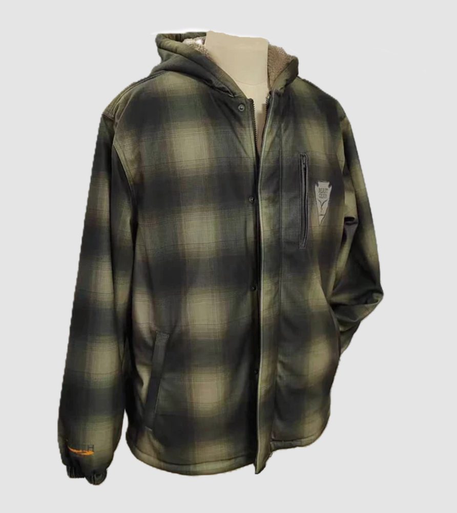 Stealth Outdoors Beast Gear Plaid Hooded Jacket