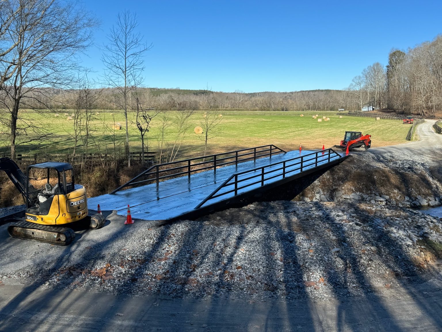 How to Build a Bridge Over a Creek on Your Property
