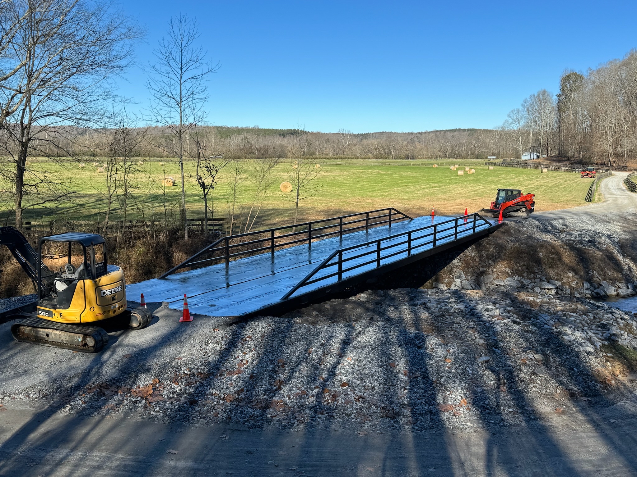 How to Build a Bridge Over a Creek on Your Property